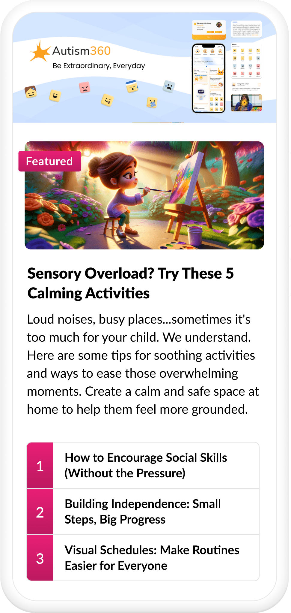 Autism 360 | Free Newsletter